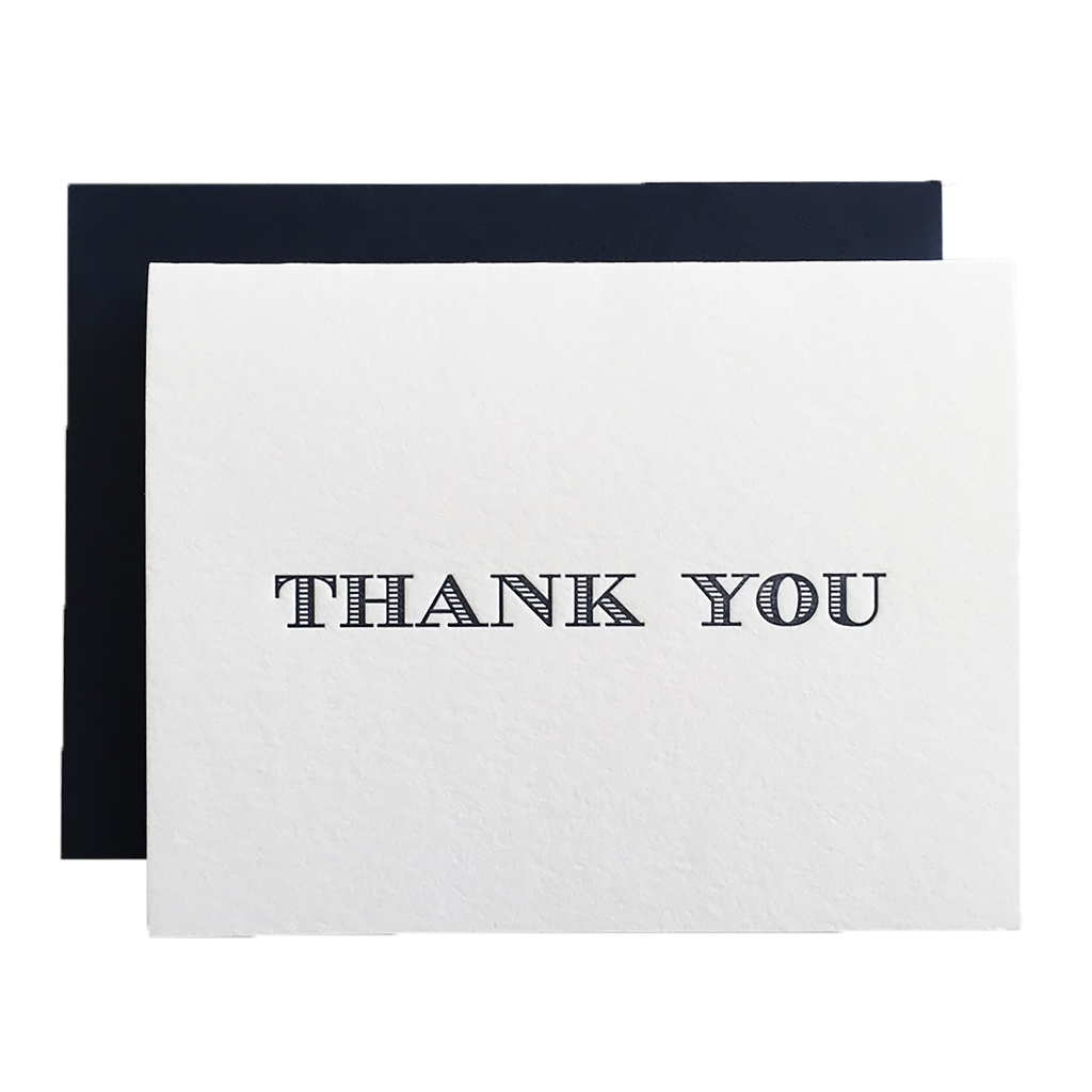 Navy Thank You Cards – Lou's Letterpress